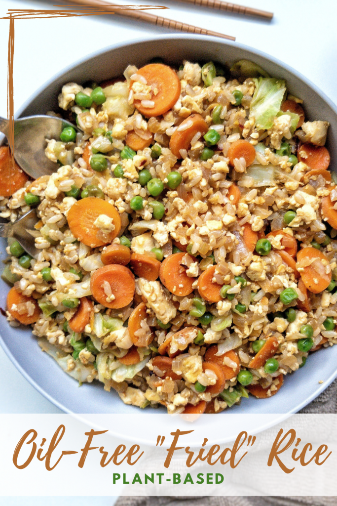 Oil-Free Vegan Fried Rice | Plant Based And Broke