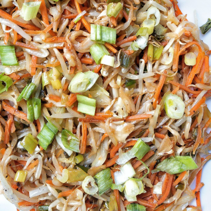 10-Minute Mung Bean Sprout Stir-Fry - Plant Based And Broke