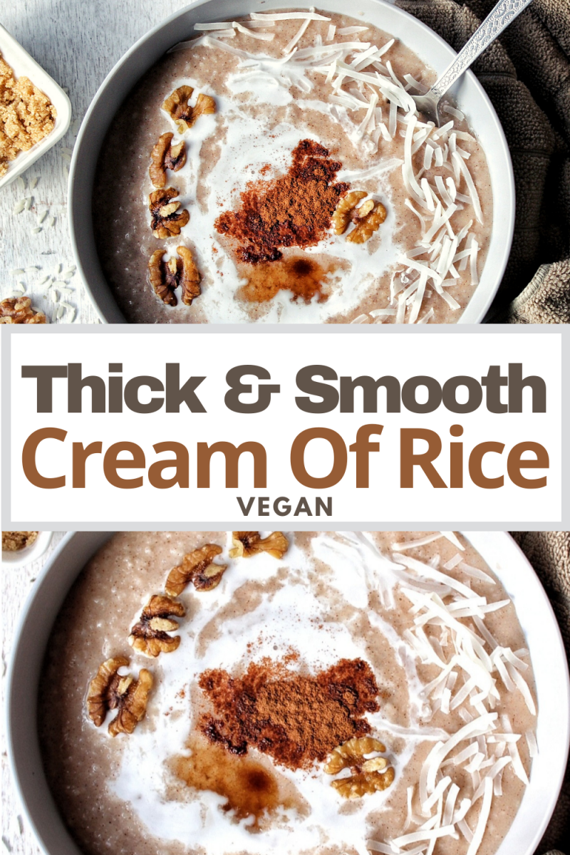 Easy Cream of Rice Recipe with Cinnamon Brown Sugar - Plant Based And Broke