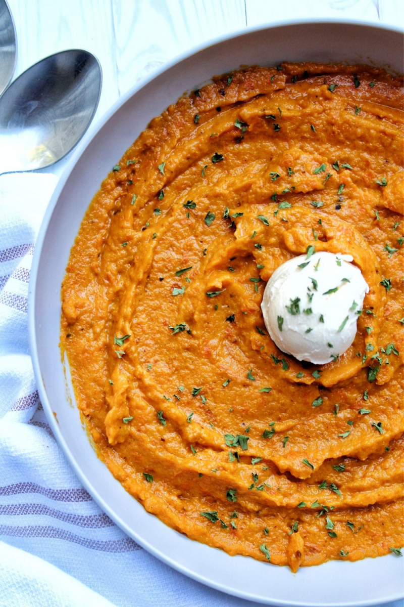 Sweet Mashed Carrots With Cinnamon - Plant Based And Broke
