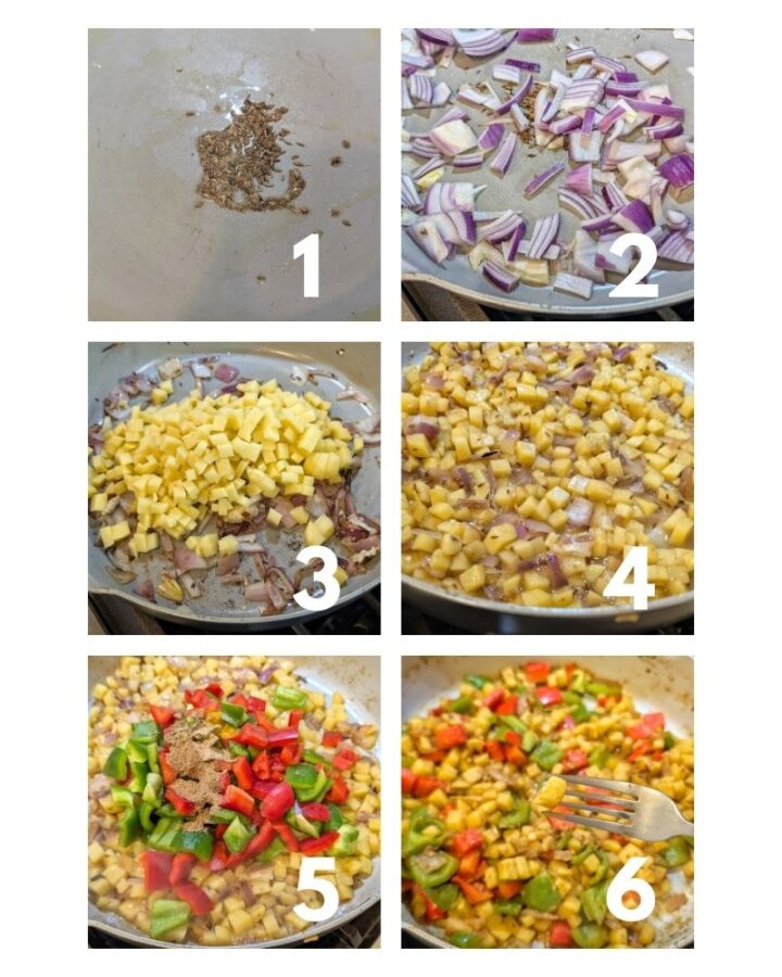 Bell Pepper and Potato Stir-Fry (Aloo Capsicum) - Plant Based And Broke
